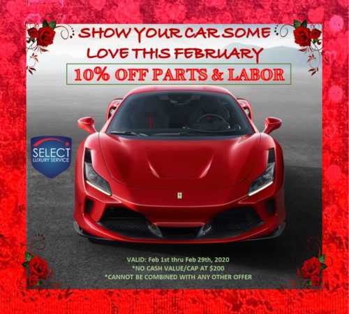 February Promotion 1-30-2020 - Select Luxury Service